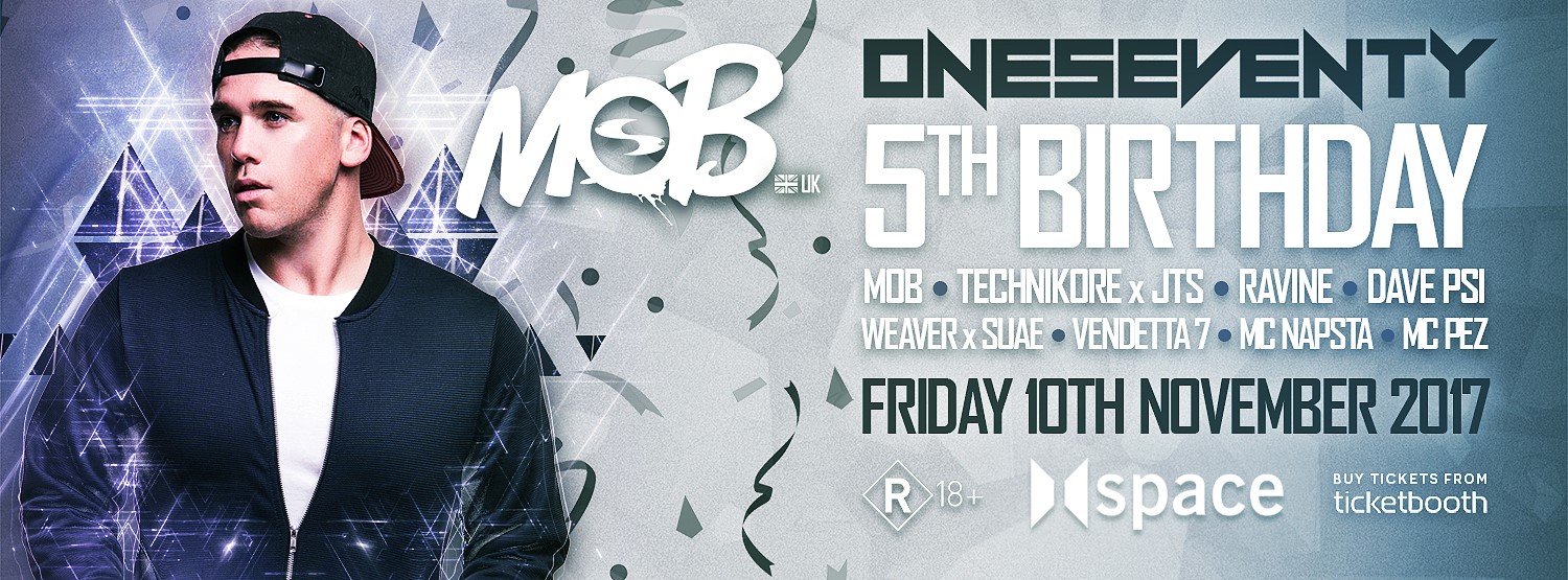 Tickets for OneSeventy 5th Birthday feat. MOB (UK) in Sydney from ...