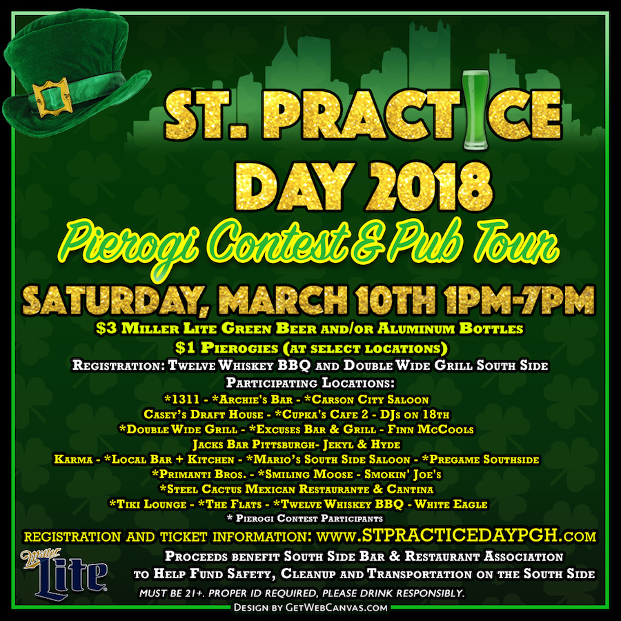 Tickets for St. Practice Day Pierogi Contest & Pub Tour 2018 in ...