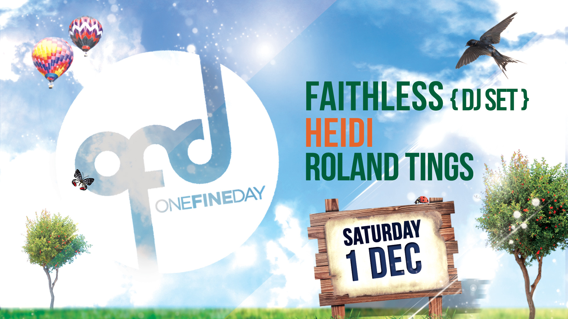 Tickets for One Fine Day // Faithless, Heidi, Roland Tings in Perth ...
