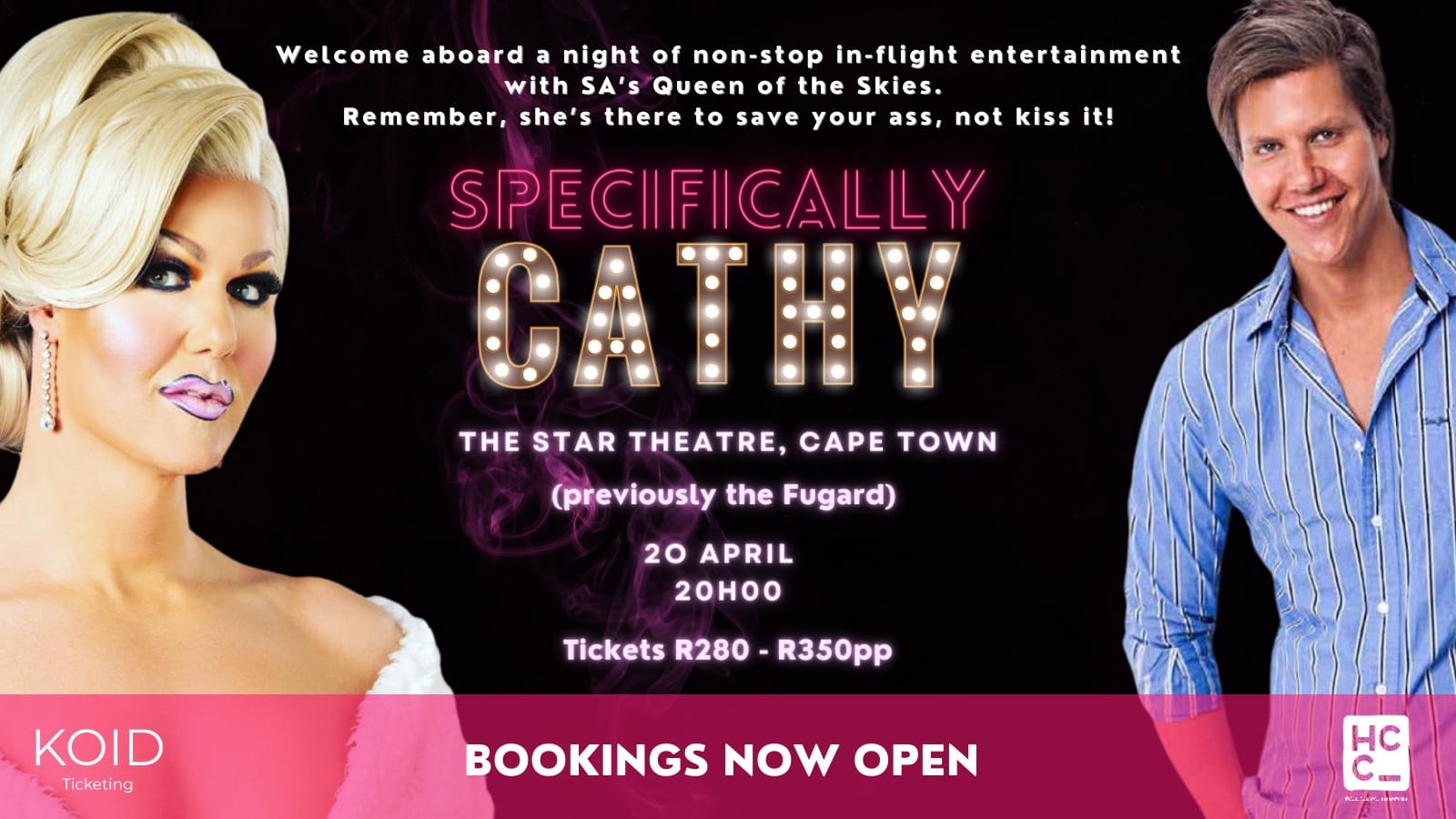 Tickets for Specifically Cathy - 20th April in Cape town from KOID ...