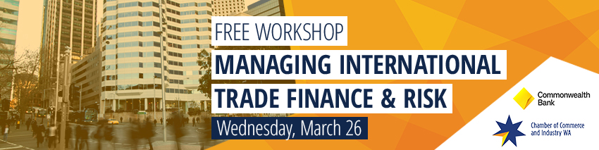 Tickets for Managing International Trade Finance & Risk in West Perth ...